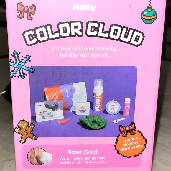 Hally | Accessories | Hally Color Cloud Rose Gold Holiday Hair Dye Kit ...